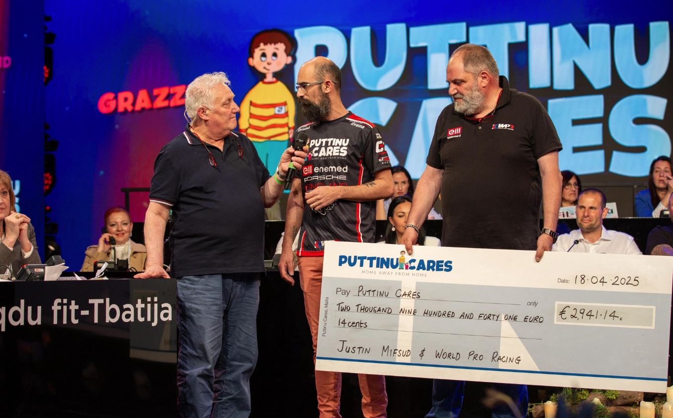 World Pro Racing Raises €6,000 for Puttinu Cares | Charity